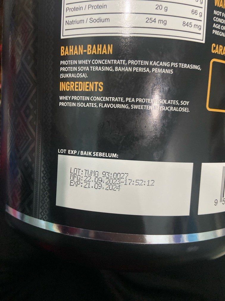 AGYM Whey Protein, Health & Nutrition, Health Supplements, Sports ...