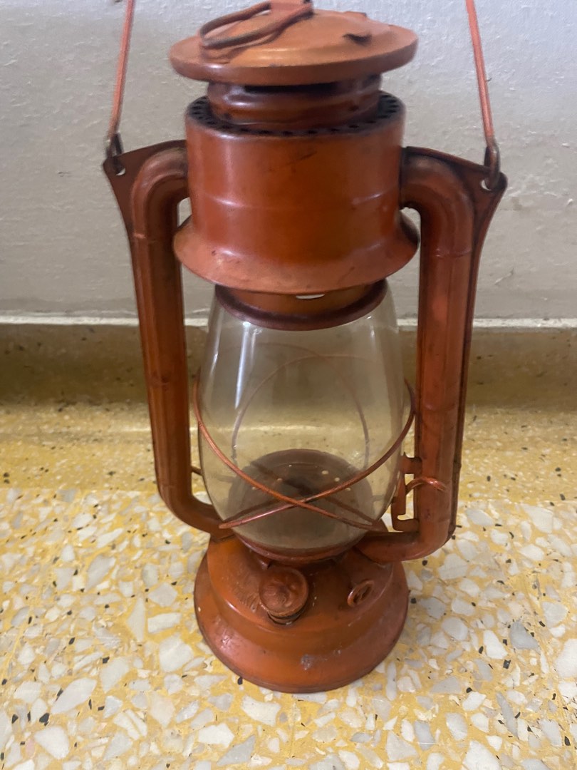 Antique Rare Fire Hand Kerosene Oil Lantern Glass Lamp Czech, Hobbies ...
