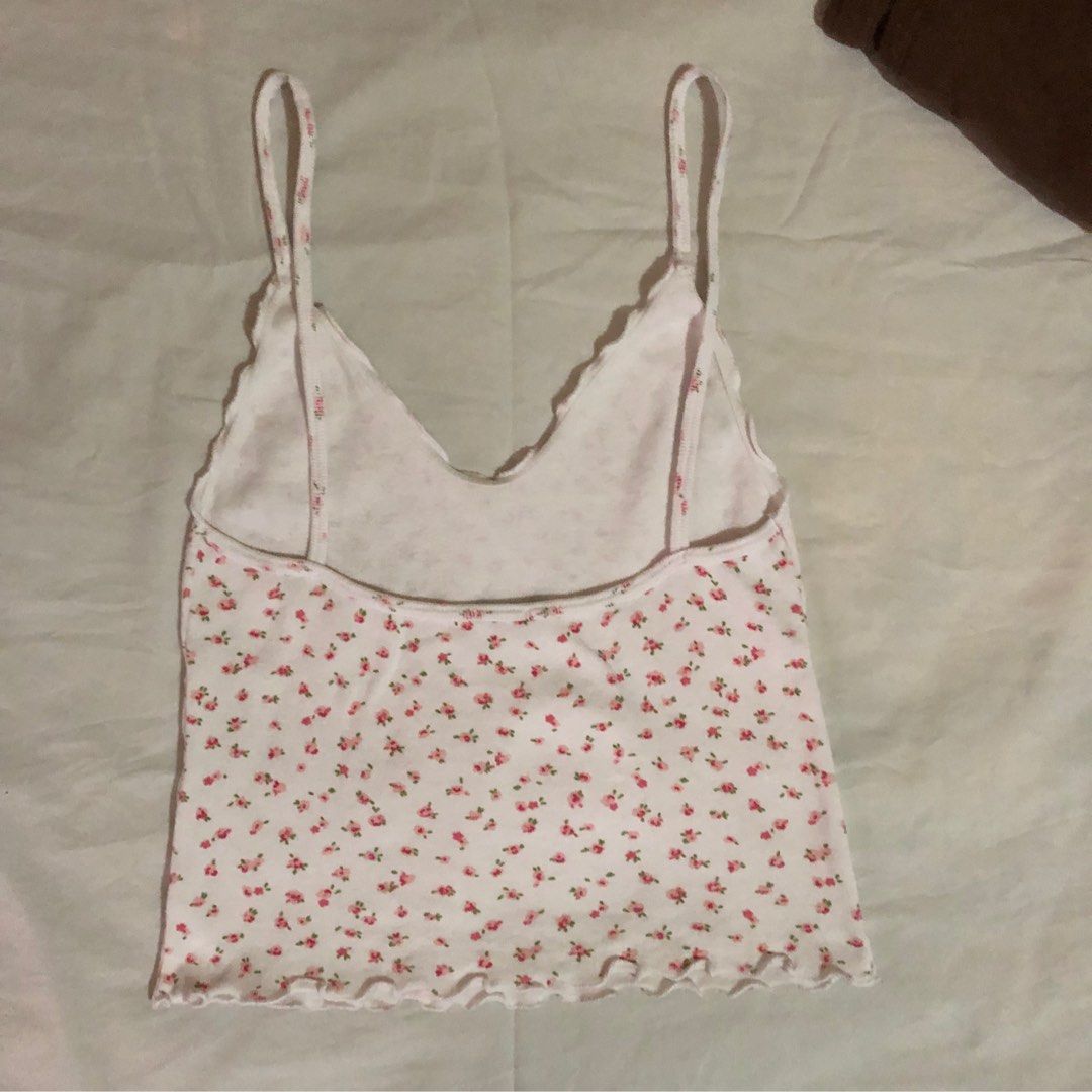 Brandy Melville Nicollette ruffle floral ditsy skylar tank top|y2k rare ...
