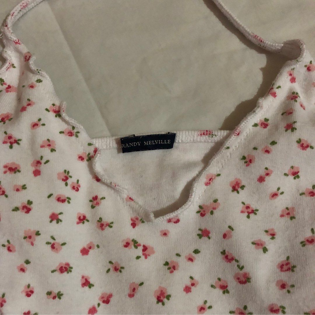 Brandy Melville Nicollette ruffle floral ditsy skylar tank top|y2k rare ...