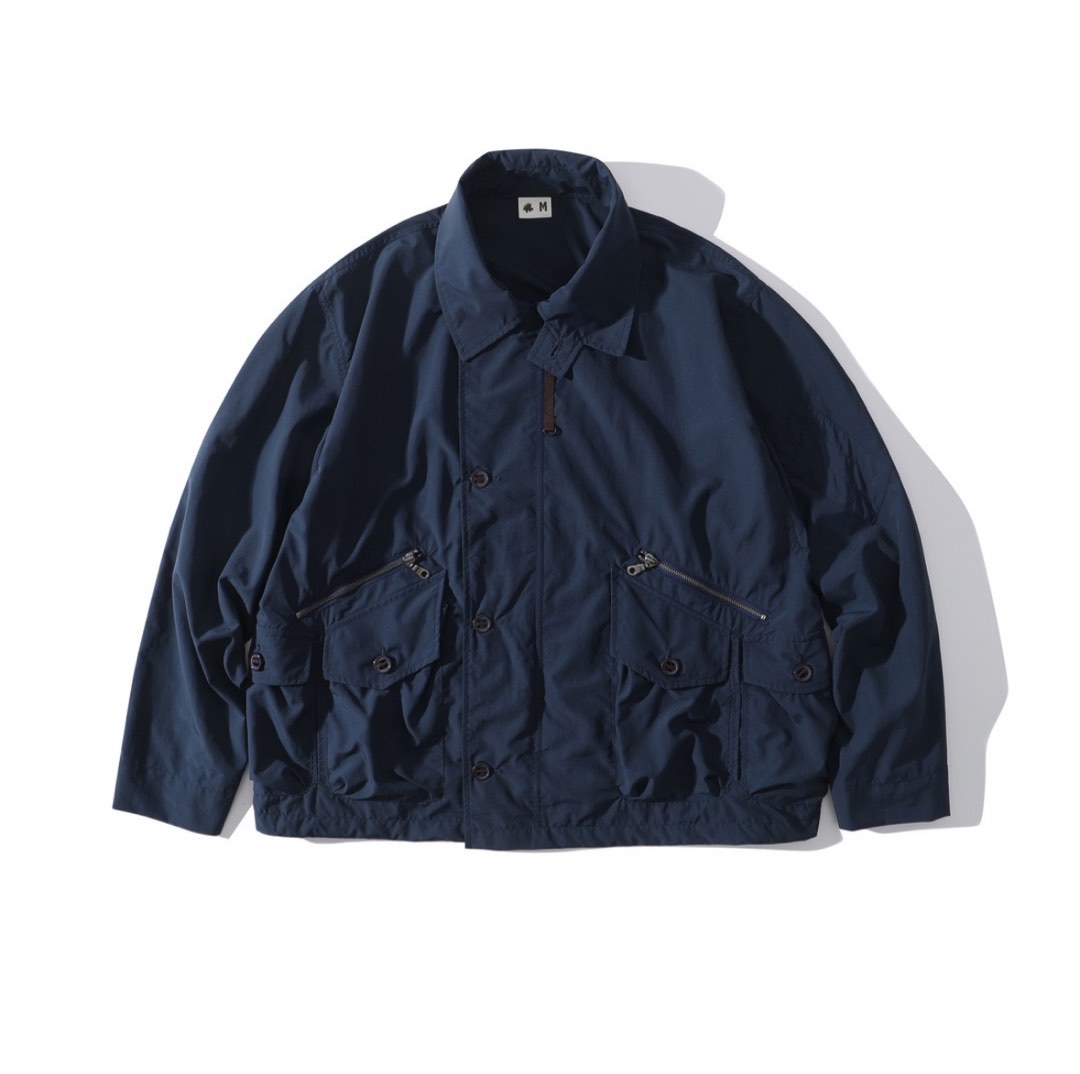 Club stubborn x plain me 飛行獵裝外套 royal safari jacket navy / M, 他的時尚, 外套 ...