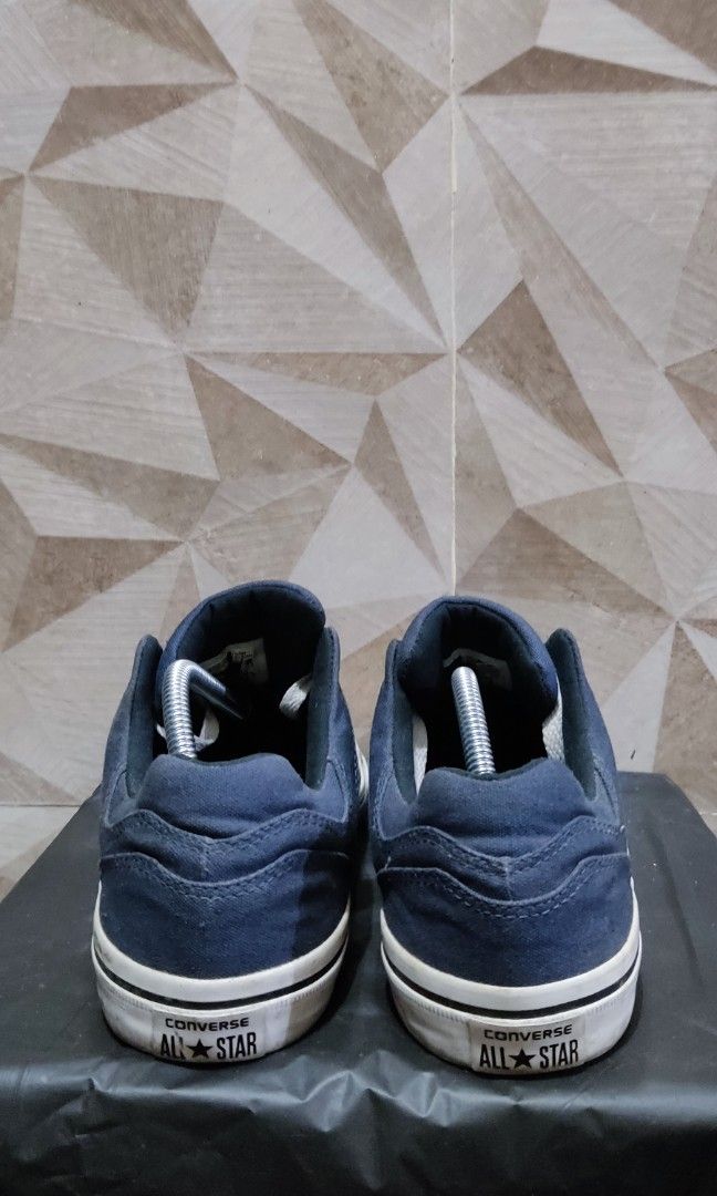 Converse one star blue, Fesyen Pria, Sepatu , Sneakers di Carousell