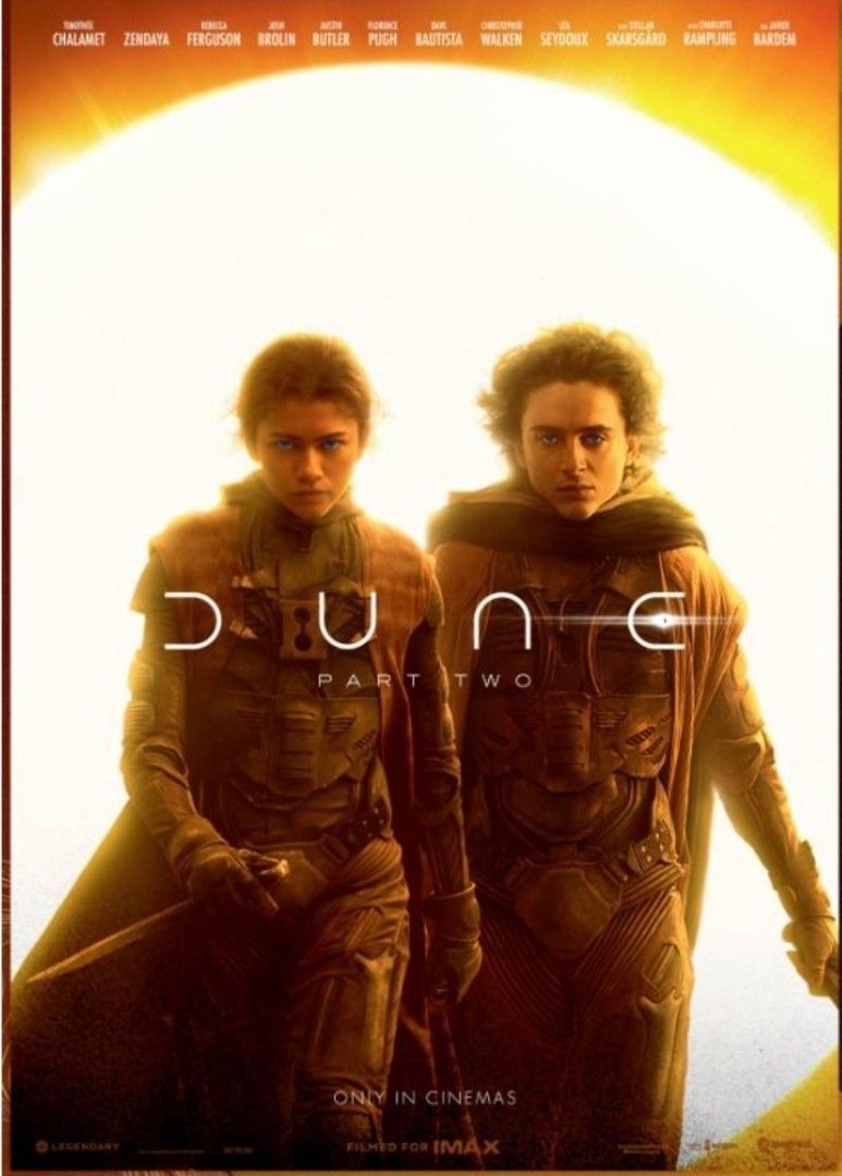 Dune Part 2 沙丘 IMAX A3 Size Poster 海報, 興趣及遊戲, 收藏品及紀念品, 郵票及印刷品 - Carousell