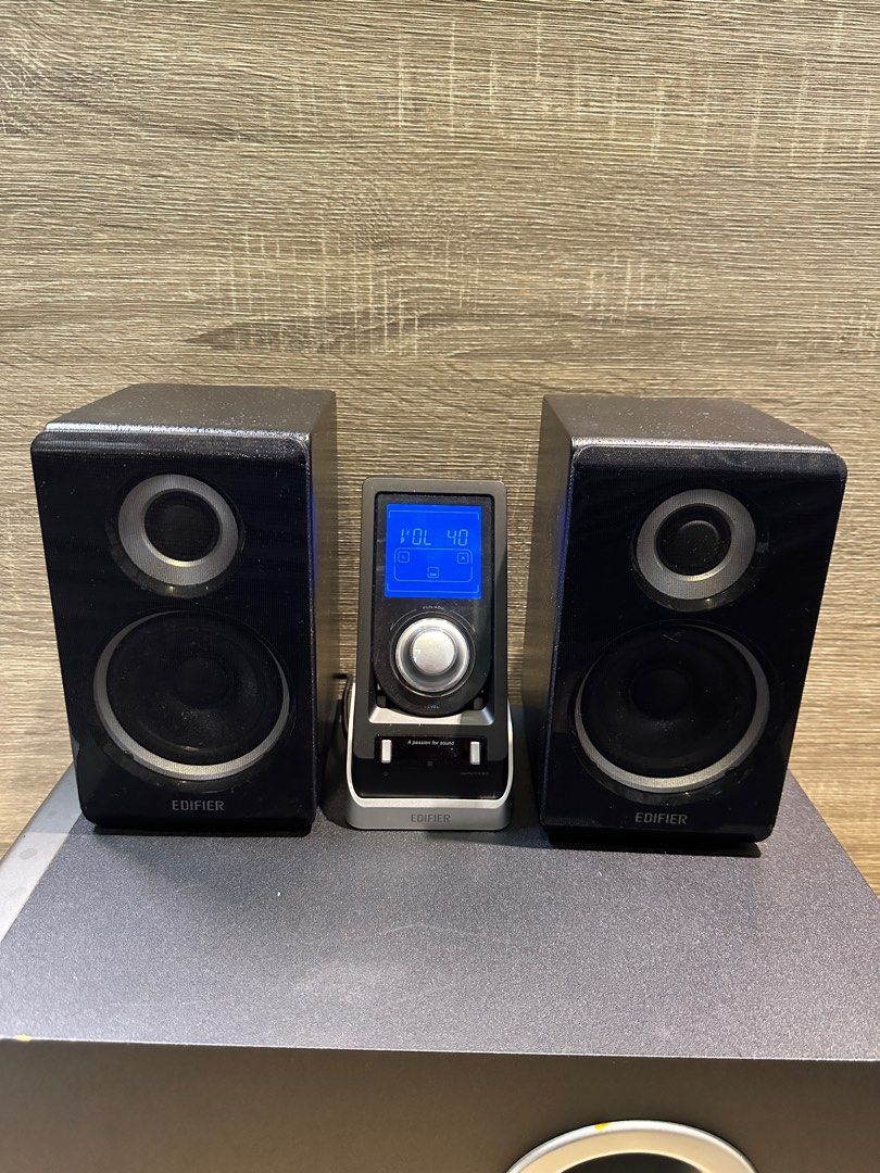 漫步者EDIFIER S530D數位版2.1聲道喇叭(控制面板+主重低音+左右喇叭 ) 二手Edifier S530D, 耳機及錄音音訊設備 ...