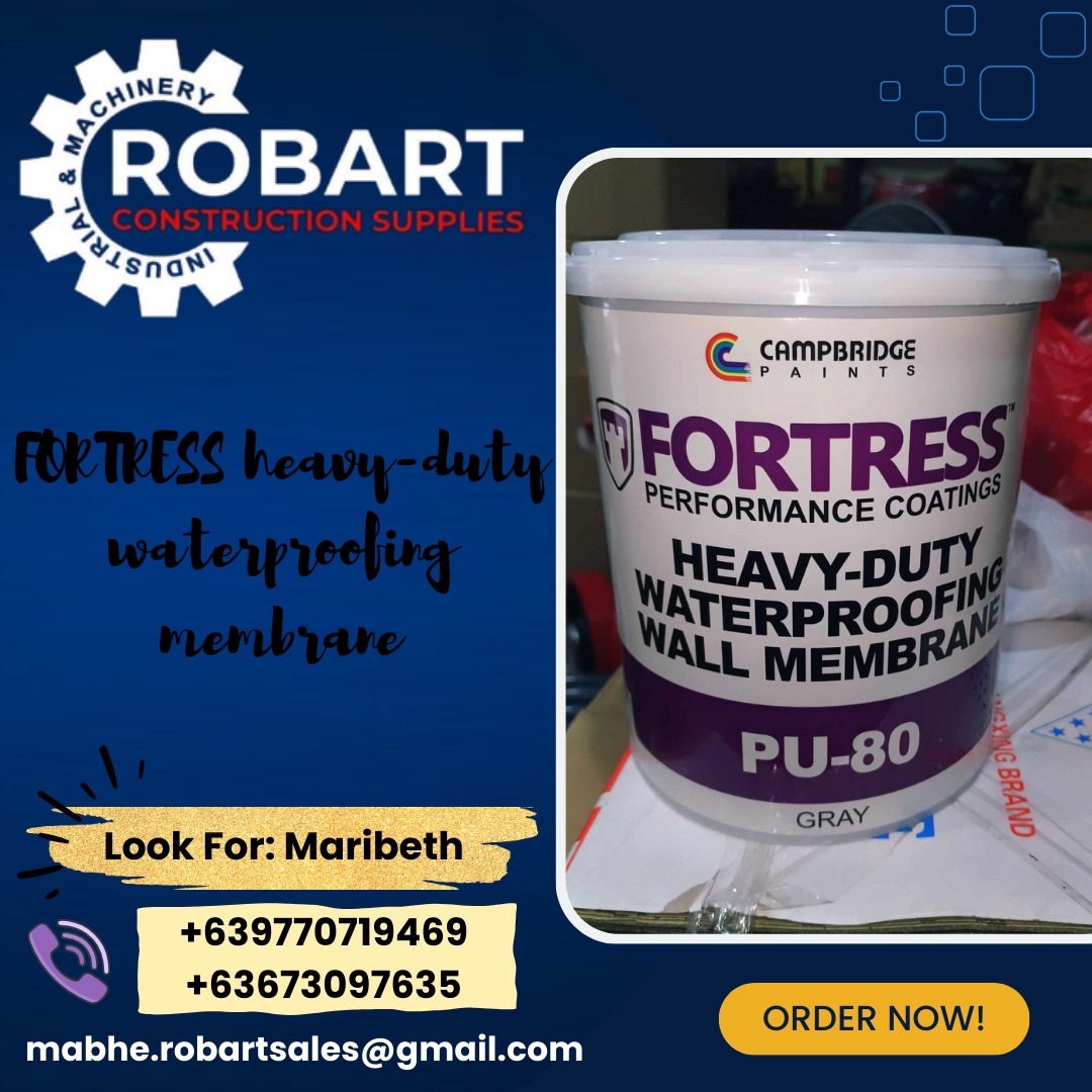 FORTRESS heavy-duty waterproofing membrane, Commercial & Industrial ...