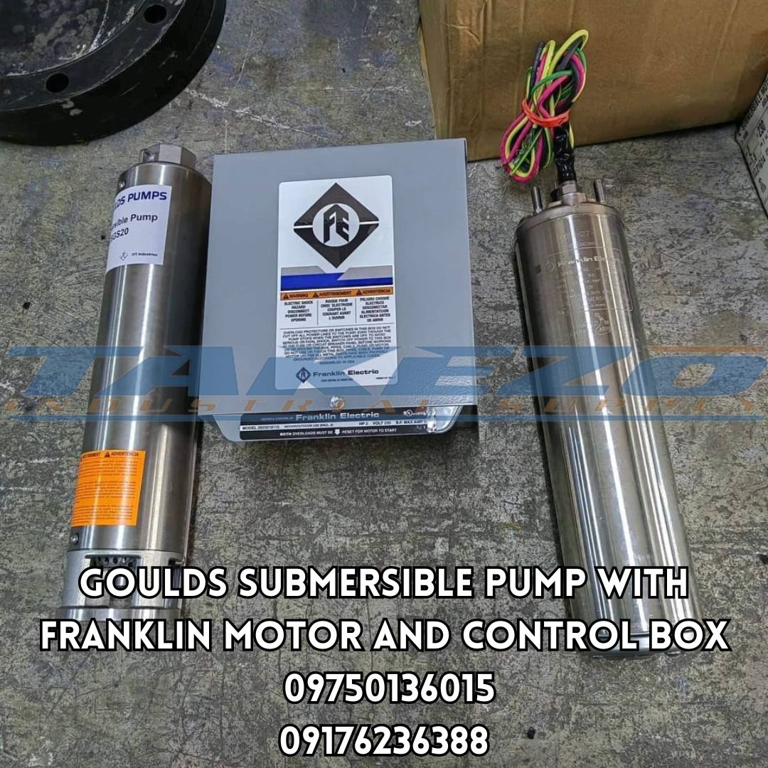 Goulds Submersible Pump With Franklin Motor and Control Box, Commercial ...