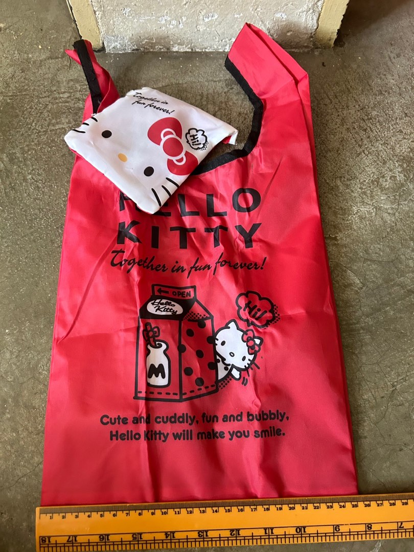 Hello kitty recycle bag, Hobbies & Toys, Toys & Games on Carousell