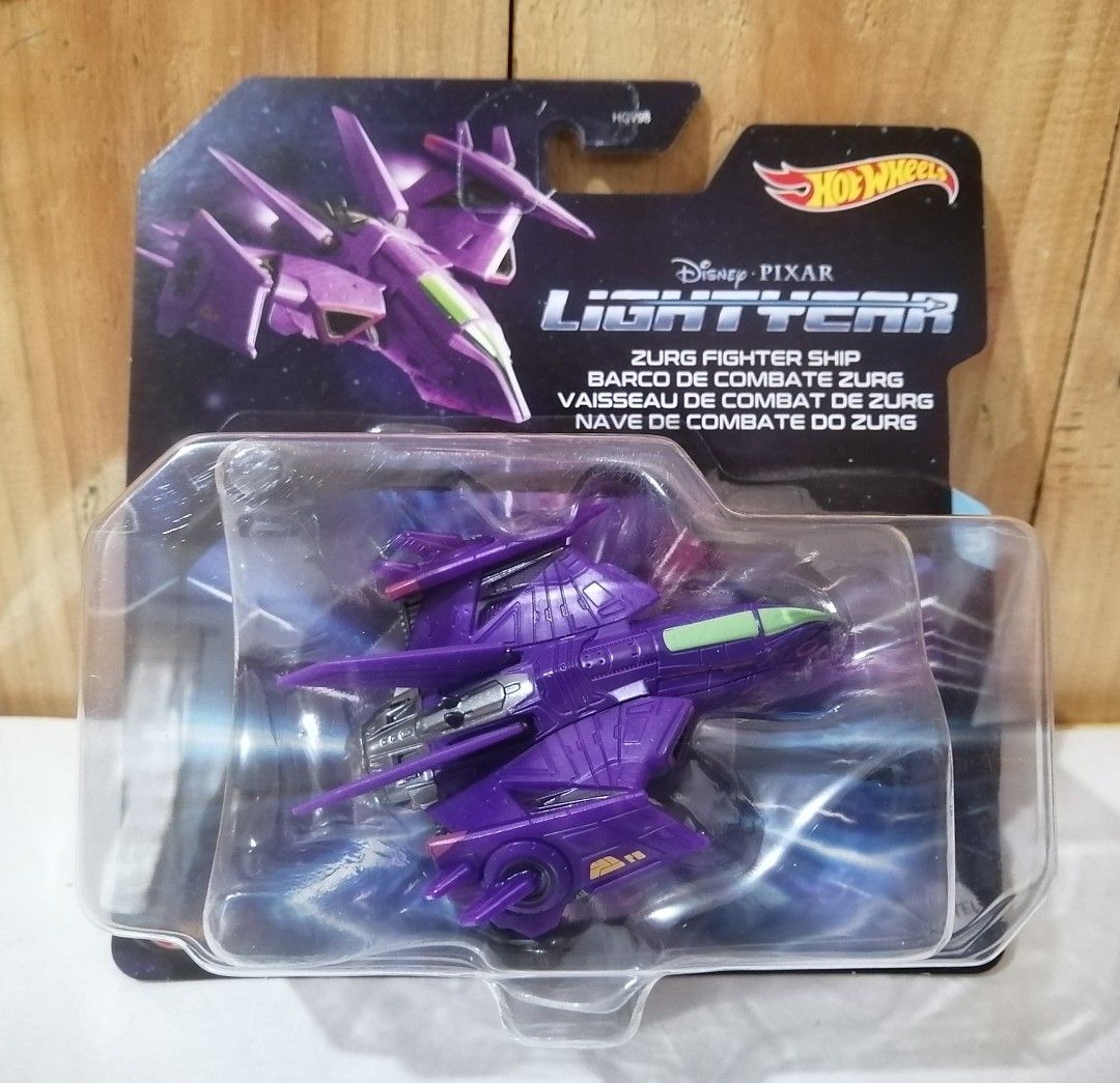 Hot Wheels Disney Pixar LIGHTYEAR Zurg Fighter Ship Die-Cast Model ...