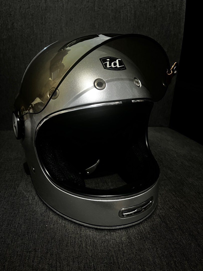 ID Rocket Classic Helmet (Metallic Silver) - Large, Motorbikes ...