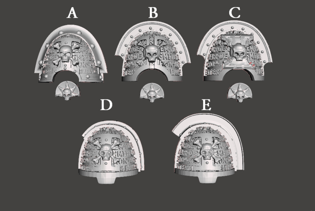 Joytoy Warhammer | Deathwatch shoulder pauldrons 3D print, Hobbies ...