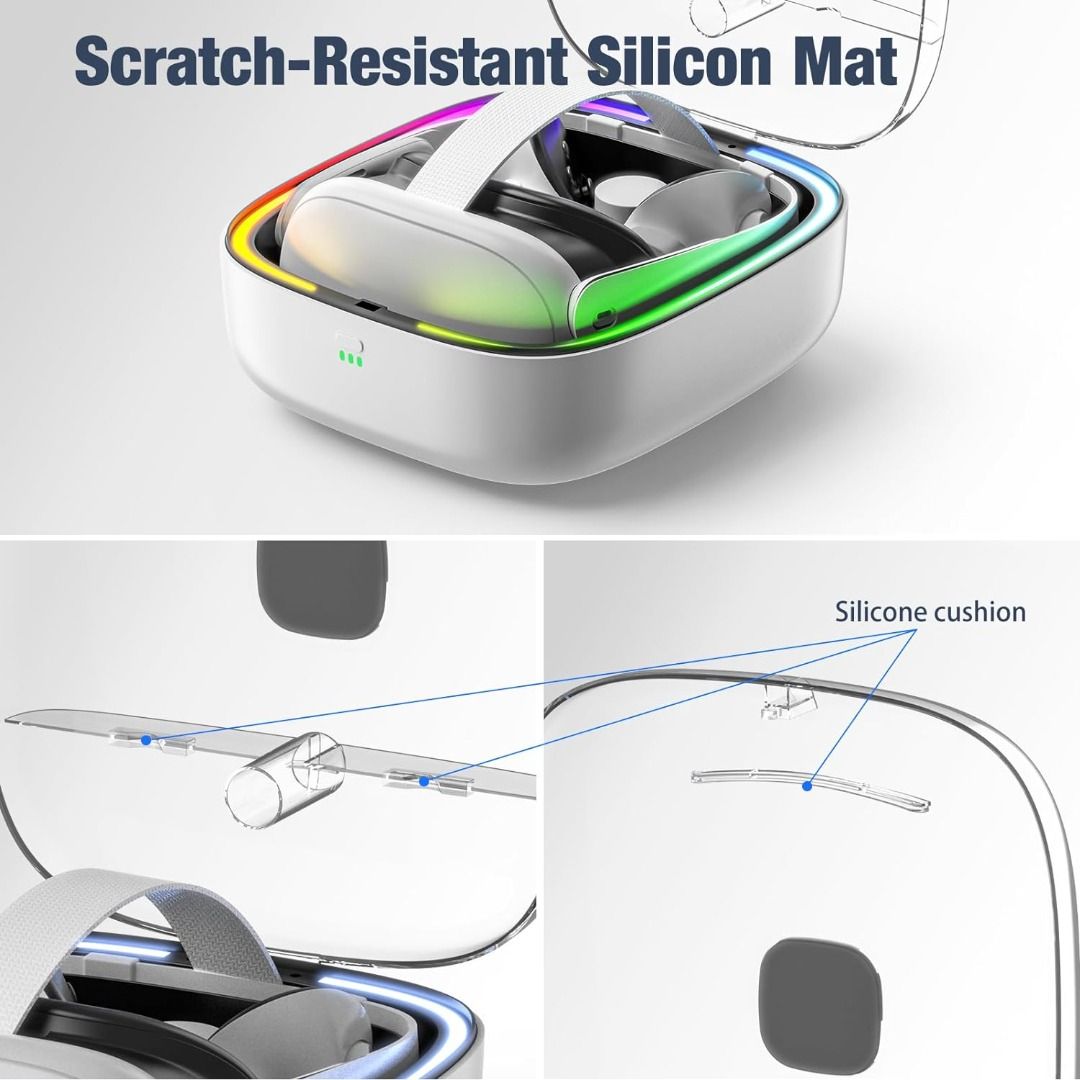 JYS Fast Charger Dock Compatible with Meta/Oculus Quest 3,Headset and ...