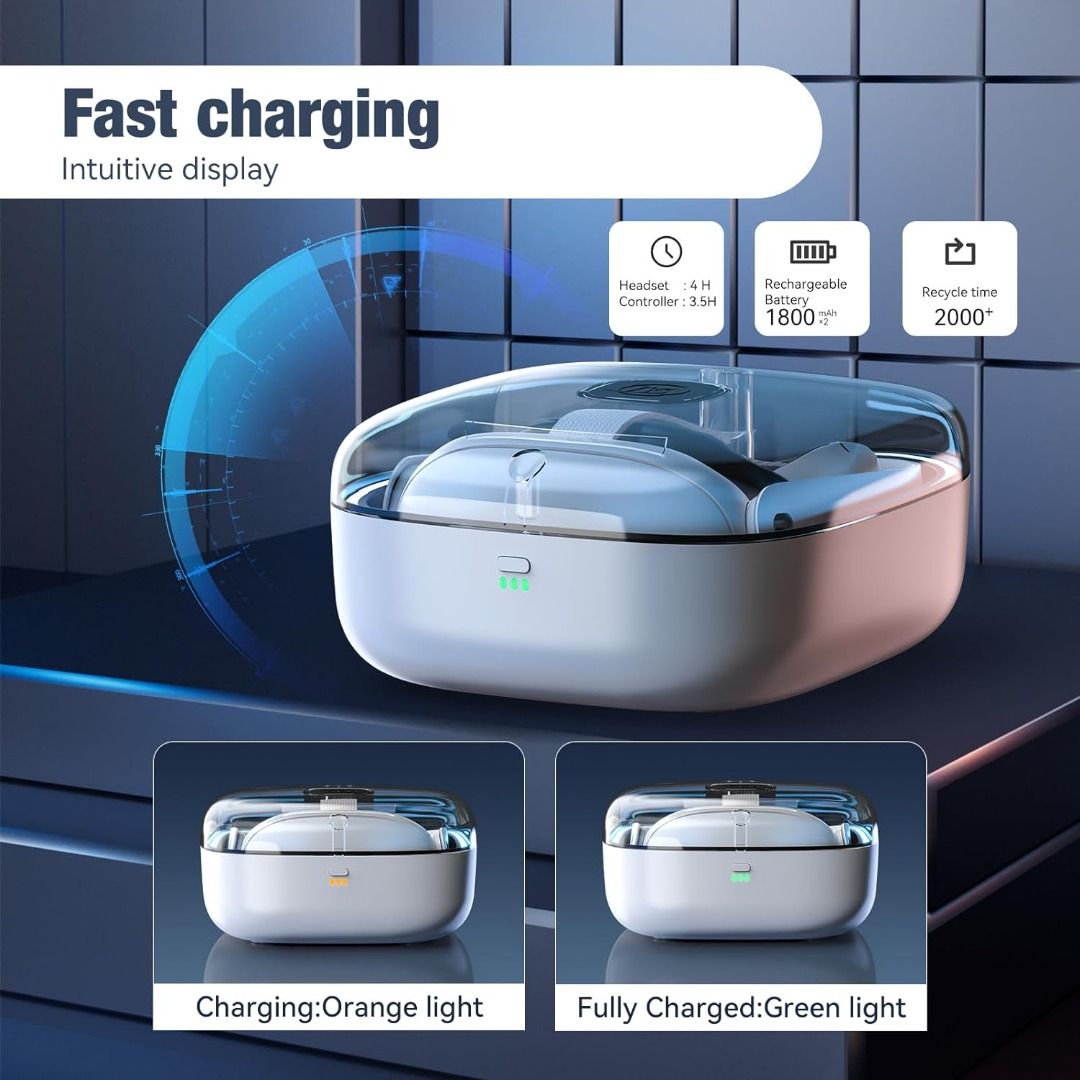 JYS Fast Charger Dock Compatible with Meta/Oculus Quest 3,Headset and Controller Charging ...