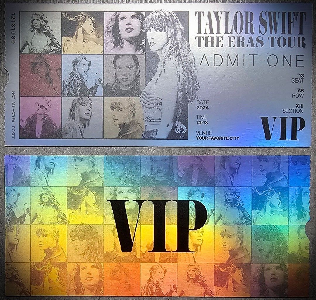 [LIMITED EDITION] TS Eras Tour 2024 VIP Tix, Hobbies & Toys ...