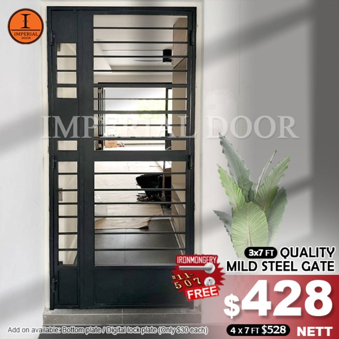 LIMITED OFFER! HDB mild steel gate, Metal gate, BTO gate, Iron gate ...