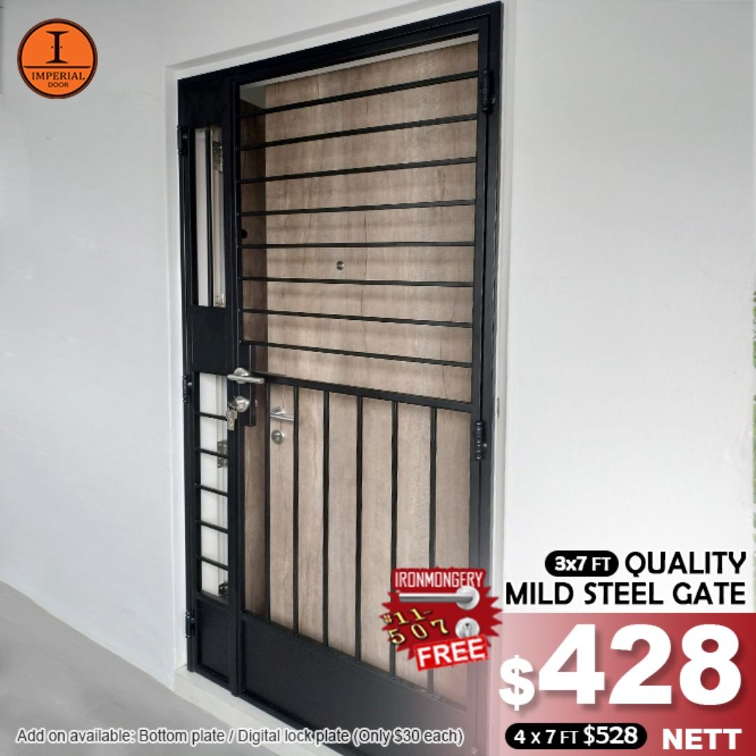 LIMITED OFFER! HDB mild steel gate, Metal gate, BTO gate, Iron gate ...