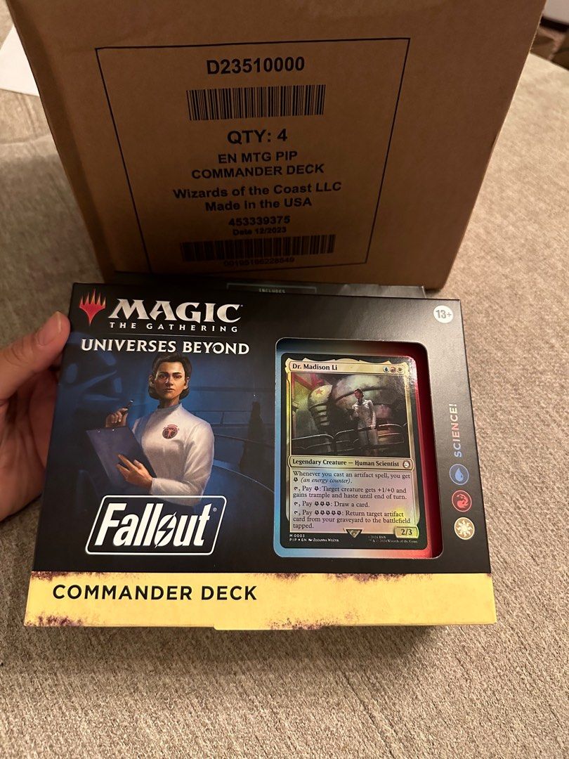 New Unopened MTG Fallout Commander Deck-Science!, Hobbies & Toys, Toys ...