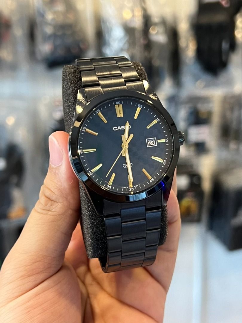 ORIGINAL CASIO Analog Blue Dial Stainless Steel Men's Watch, Men's ...