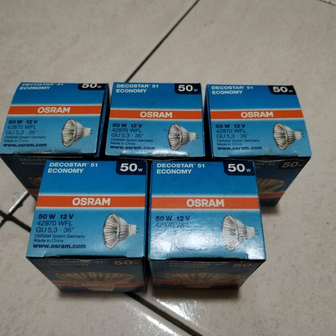 Osram Decostar 51 Lamp (5 pcs), Furniture & Home Living, Lighting ...