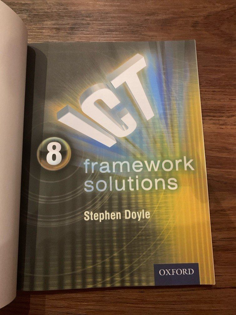 OXFORD - ICT Framework Solutions 8 - Stephen Doyle, Buku & Alat Tulis, Buku Pelajaran di Carousell