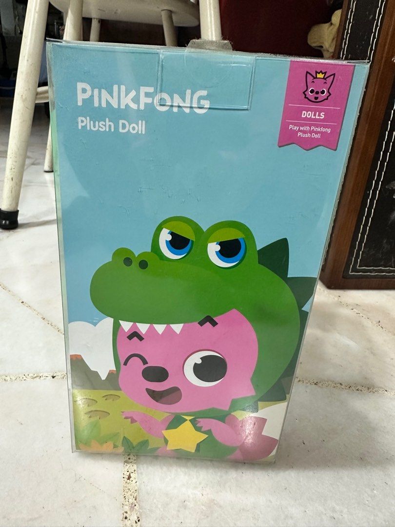 Pink Fong Dino plushie, Hobbies & Toys, Toys & Games on Carousell