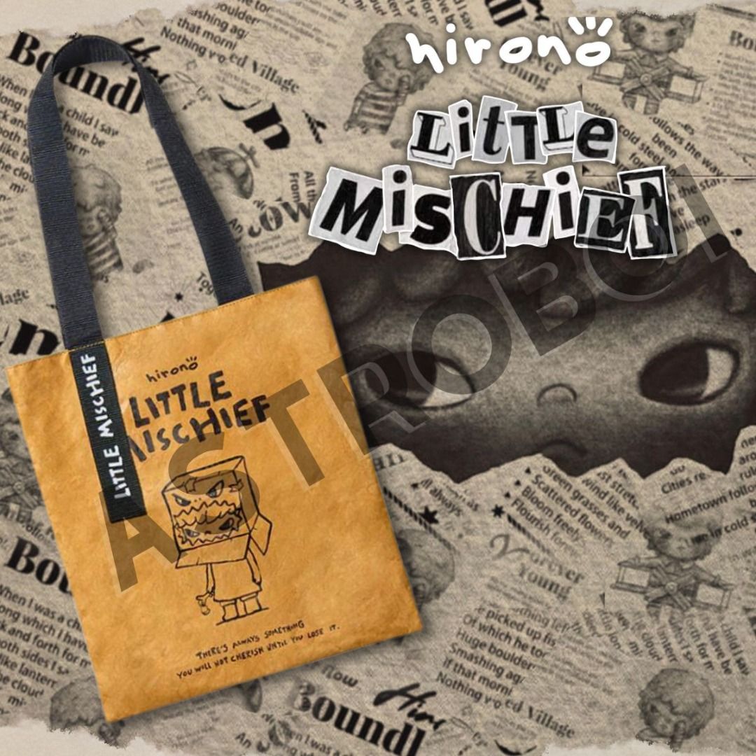 PopMart - Hirono Little Mischief Tote Bag (Sealed and On Hand), Hobbies ...