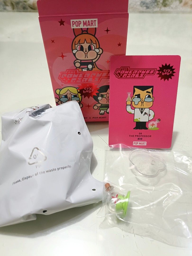 Popmart Power Puff Girls X Cry Baby Sealed - Professor, Hobbies & Toys ...