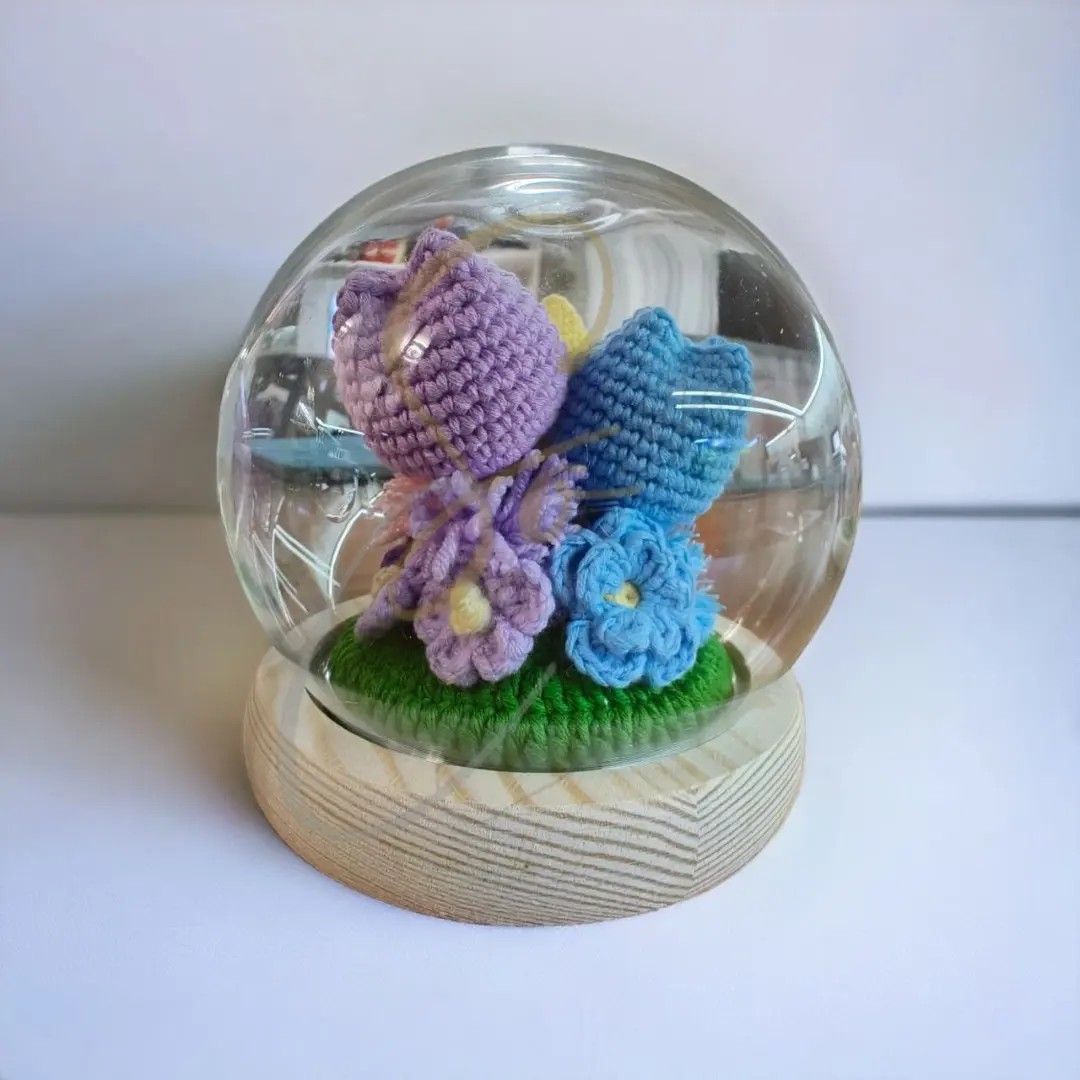 CROCHET FLOWER DOME, Hobbies & Toys, Stationery & Craft, Handmade Craft ...