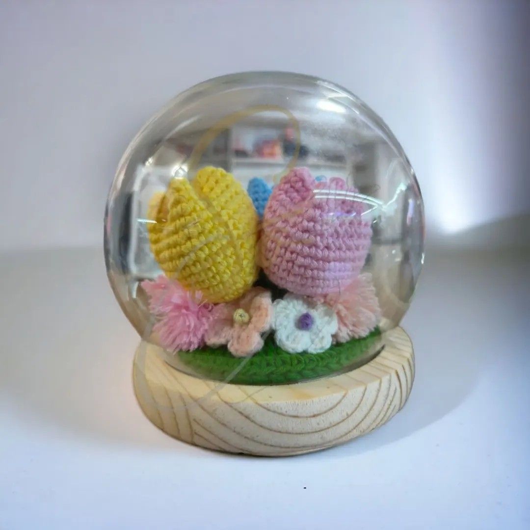 CROCHET FLOWER DOME, Hobbies & Toys, Stationery & Craft, Handmade Craft ...