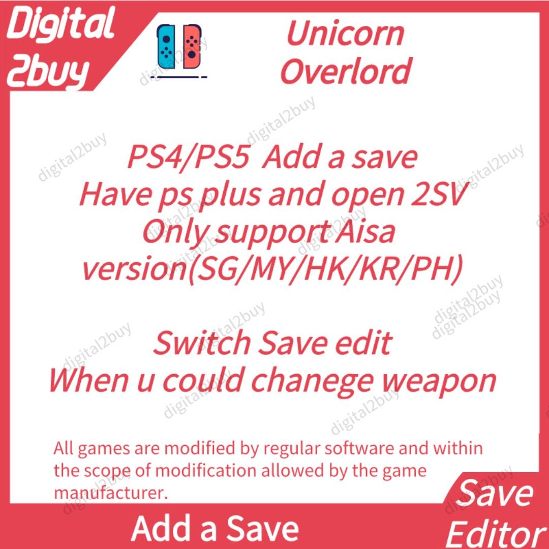 PS5 PS4 Switch Unicorn Overlord Save Editor Unicorn Overlord Save Modding Unicorn Overlord ...