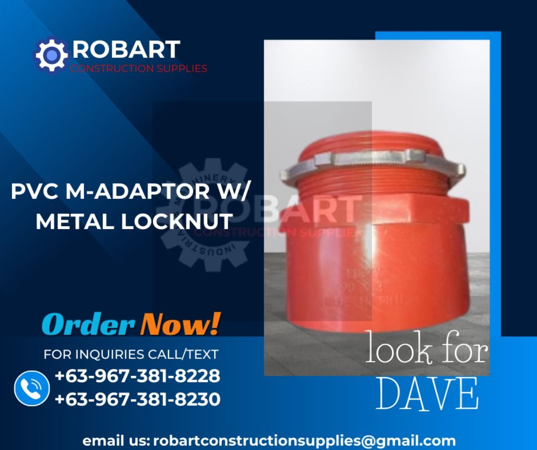 PVC MALE ADAPTOR W/ METAL LOCKNUT, Commercial & Industrial ...