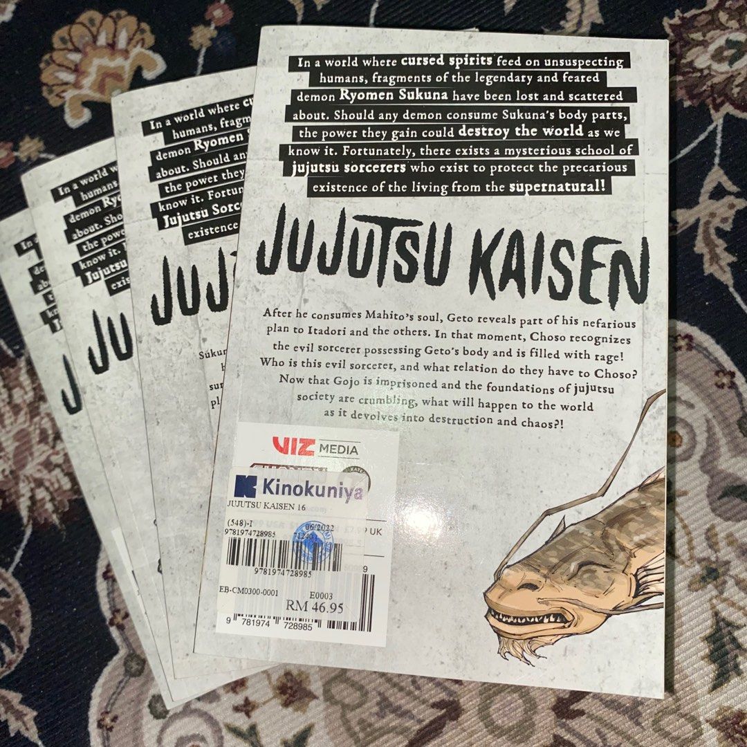 (READ DESC) Jujutsu Kaisen JJK - Volume 13, 14, 15, 16 (Original ...