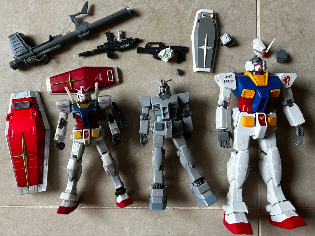 RX 78 MG RG HG散件 高達模型Gundam, 興趣及遊戲, 玩具 & 遊戲類 - Carousell
