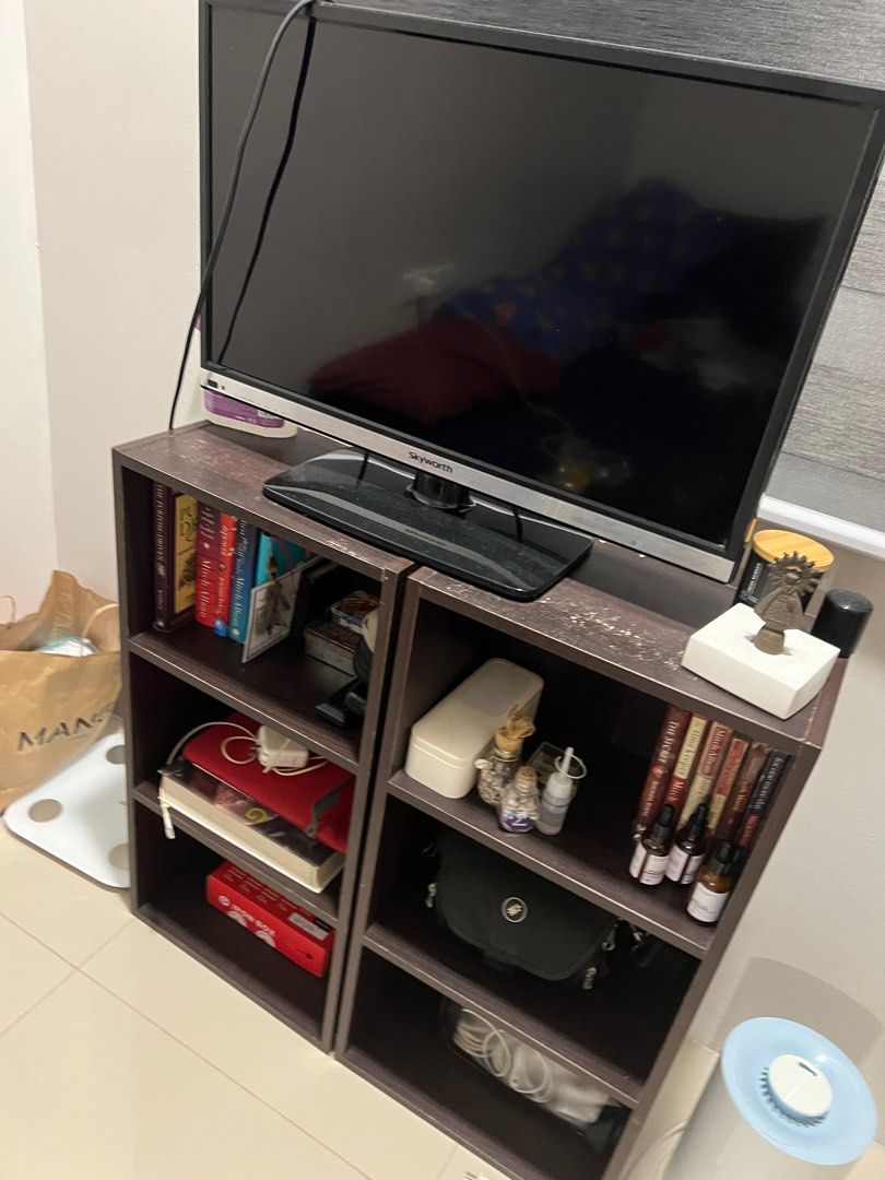 Second hand TV and TV rack/console, Furniture & Home Living, Furniture ...