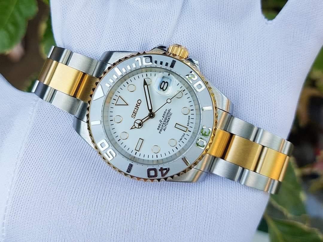 Seiko automatic movement 精工自動機芯 40mm GMT submariner datejust seiko mod ...