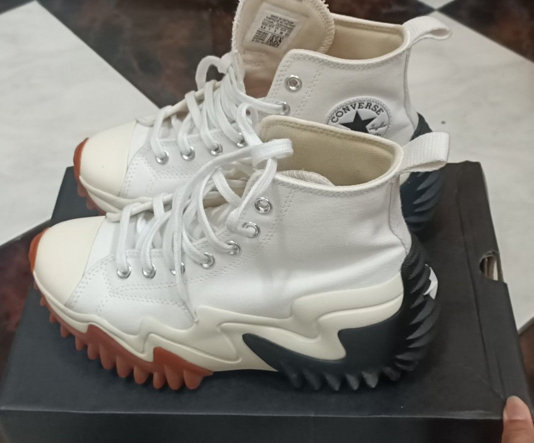 Sepatu Converse Run Star Motion High White bukan adidas puma fila new ...