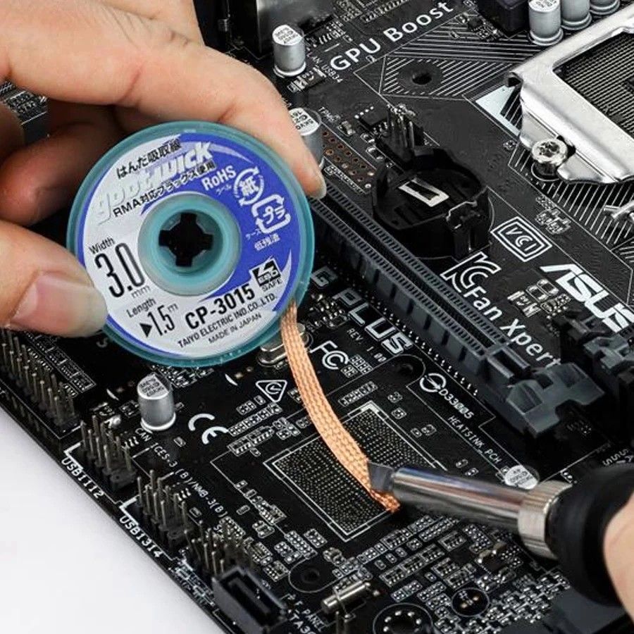 Solder wick, solder Paste, desolder wire, Computers & Tech, Parts ...