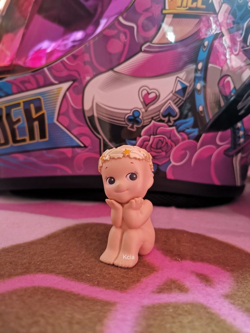 Sonny Angel Sitting Red Rabbit body with Christmas Angel head, Hobbies ...