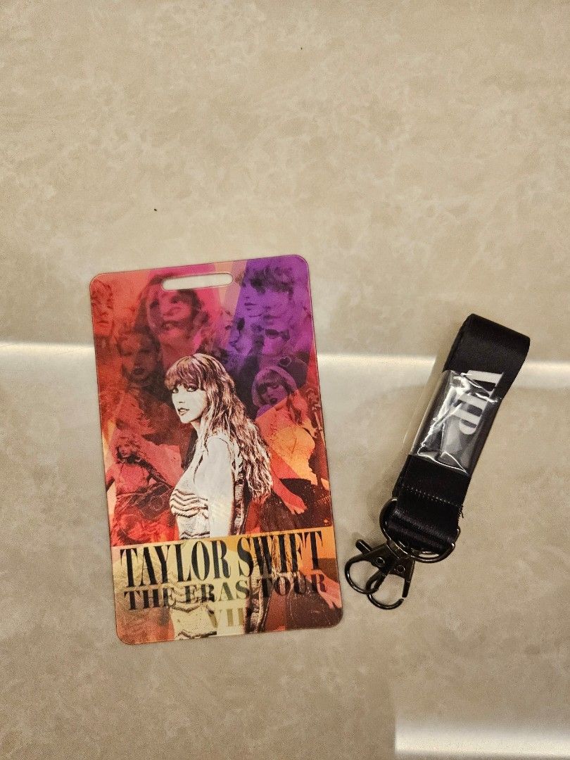 Taylor swift Eras Tour VIP Merchandise with ticket and lanyard, Hobbies ...