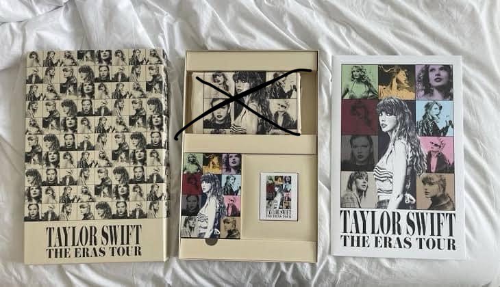Taylor Swift The Eras Tour VIP Box (negotiable price; Without tote bag ...