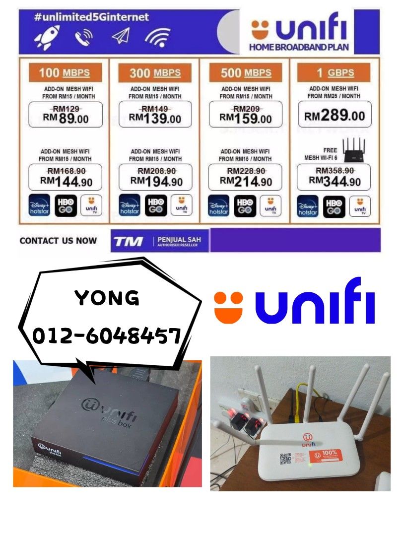 Telekom unifi promotion 2024, Computers & Tech, Parts & Accessories, Networking on Carousell