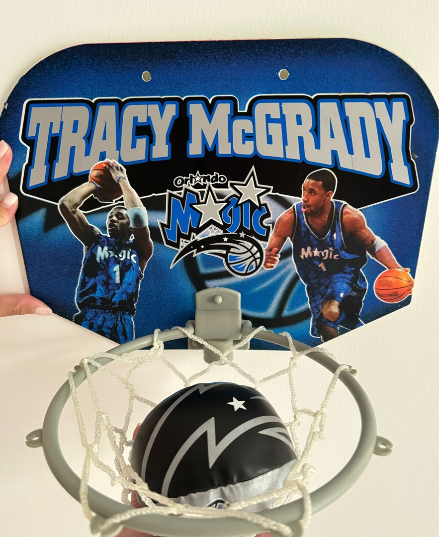 Tracy McGrady mini basketball loop, Hobbies & Toys, Toys & Games on ...