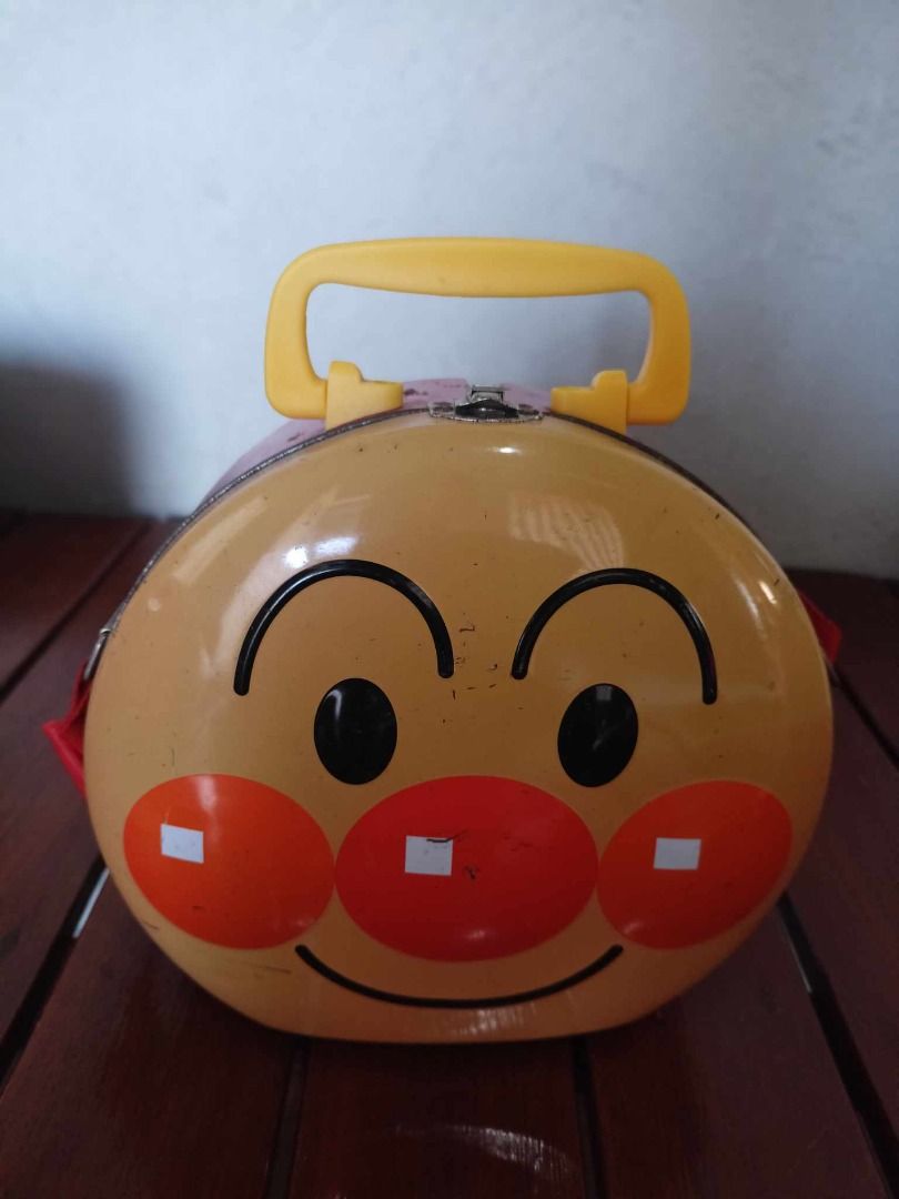 RARE VINTAGE ANPANMAN TIN LUNCH BOX- COLLECTION TIN BOX, Hobbies & Toys ...