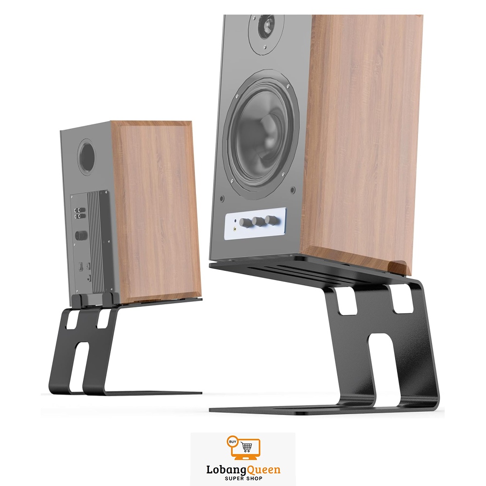 WALI Desktop Speaker Stand 1 Pair, Studio Monitor Riser with Vibration ...