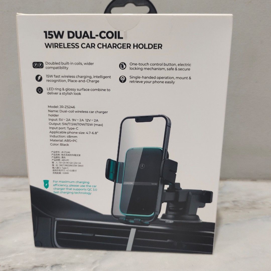 Wireless Car Charger Holder Brand Joyroom, Aksesoris Mobil di Carousell