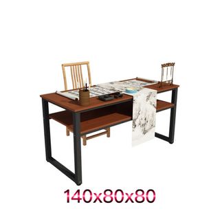Long study table - 2m x 60.5cm x 73cm (h). Used for 2 years. Unique ...