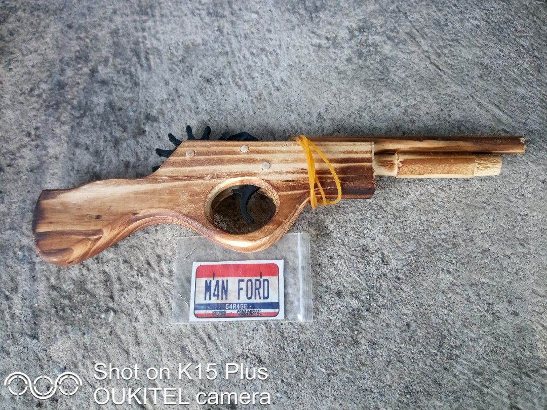 Wooden pistol, Hobbies & Toys, Stationery & Craft, Handmade Craft on ...
