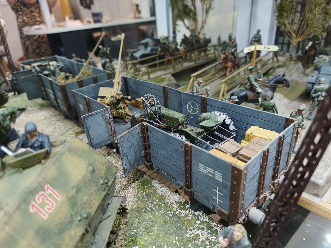 1/35 scale Panzer Diorama - Miniature figures vehicles & base, Hobbies ...