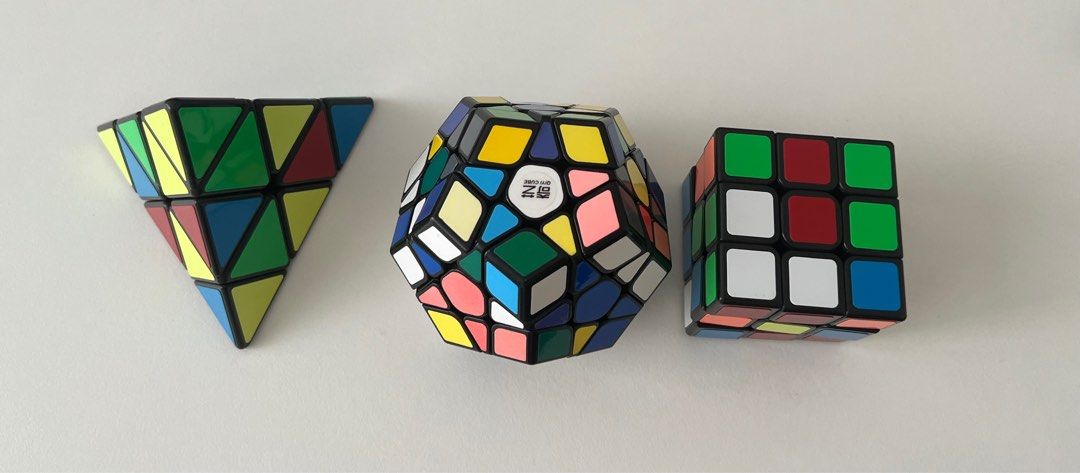 3 Rubix Cubes (3 different types of shapes), Hobbies & Toys, Toys ...