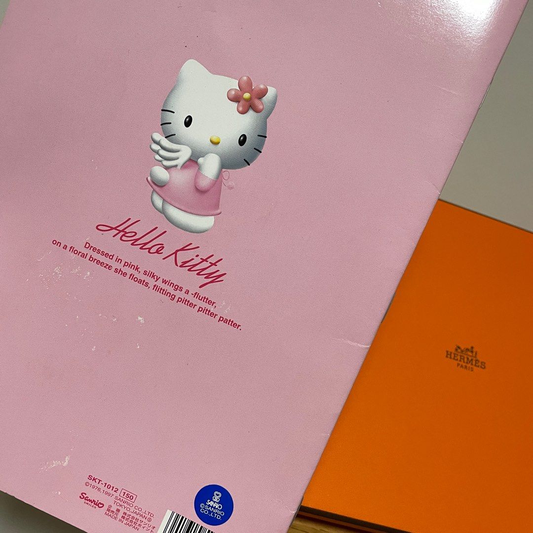 絕版 正版 hello Kitty 1997日本製 notebook, 書籍、休閒與玩具, 文具、藝術、手工藝, 文具、上學用品在旋轉拍賣
