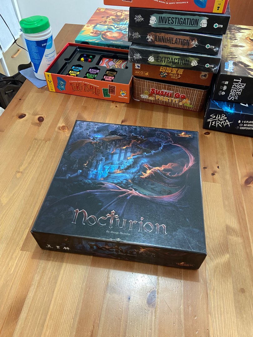 正版 nocturion board game 桌遊 全新, 興趣及遊戲, 玩具 & 遊戲類 - Carousell